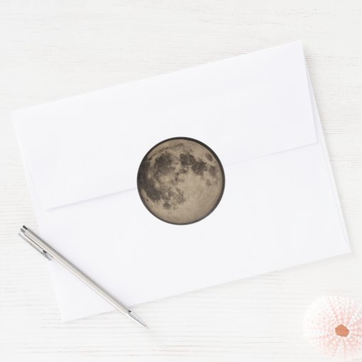 Vintage rustic moon sticker | Zazzle
