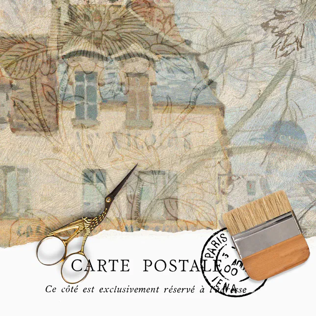 Vintage Rustic Texture Distressed House Tissue Paper | Zazzle