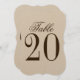 Vintage Rustic Wedding Table Number | Zazzle