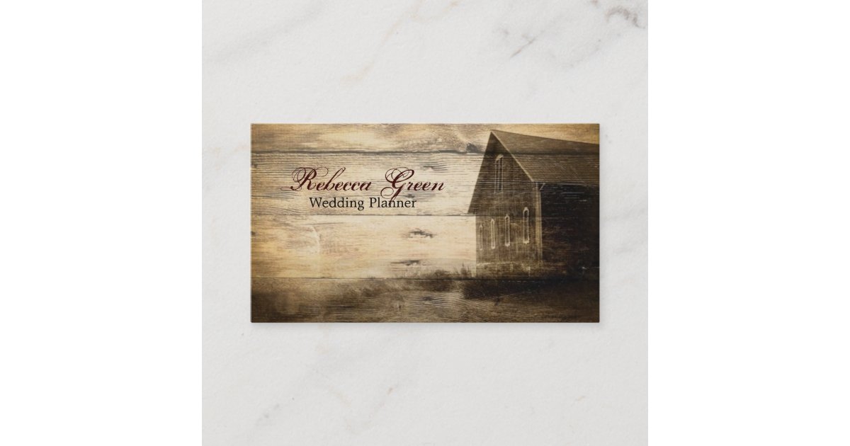 vintage rustic western country barn farm business card | Zazzle