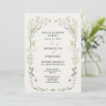Vintage Rustic Wildflower Engagement Party Invitation | Zazzle