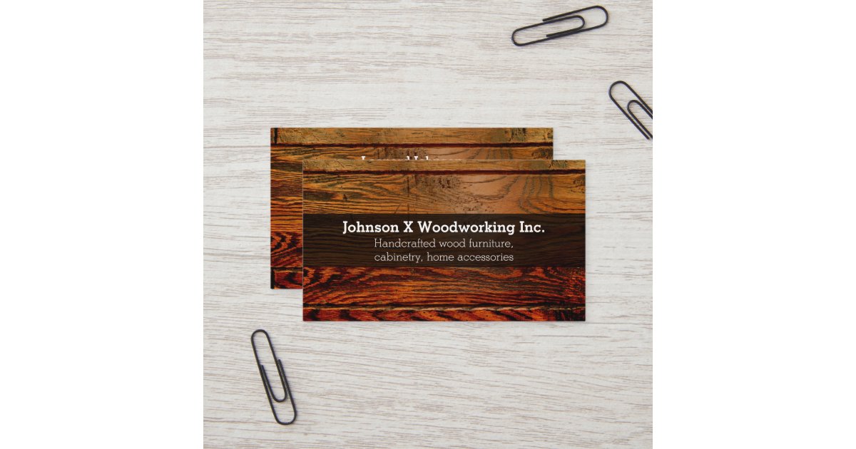 Vintage Rustic Wood Plank Carpentry Woodworking Business Card | Zazzle.com