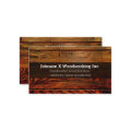 Vintage Rustic Wood Plank Carpentry Woodworking Business Card | Zazzle