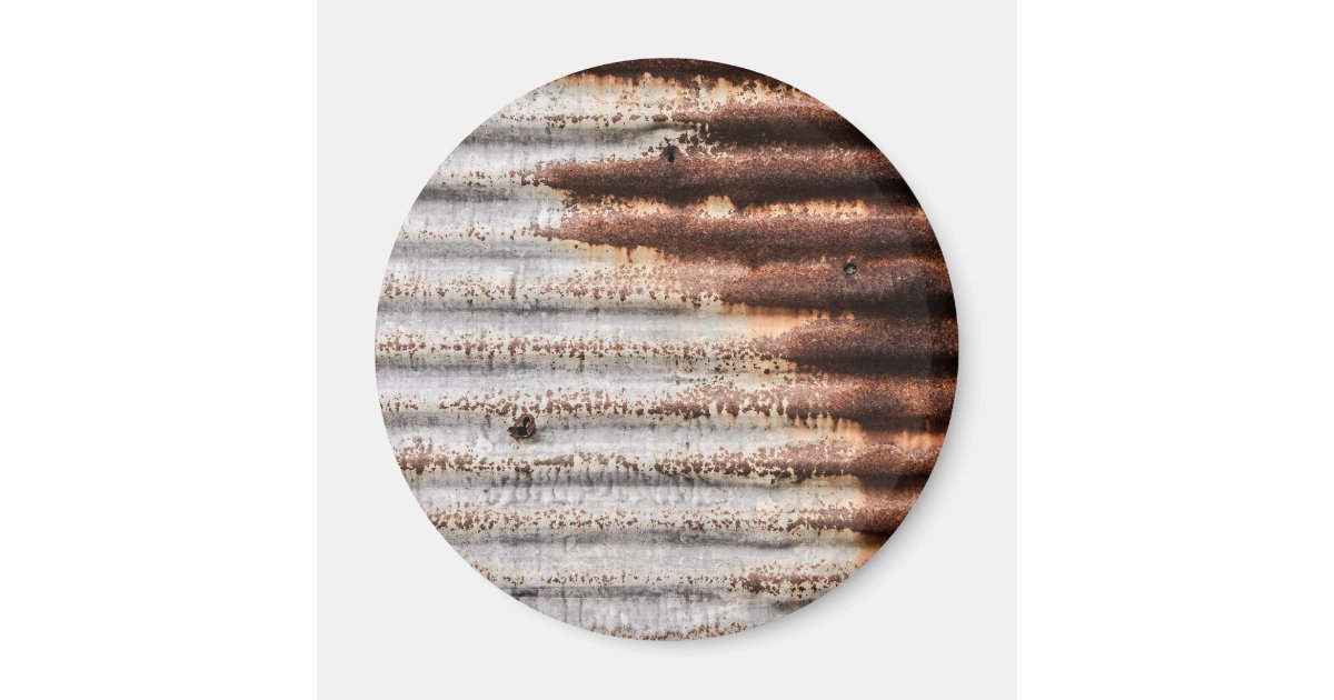 Vintage Rusty Metal Magnet | Zazzle