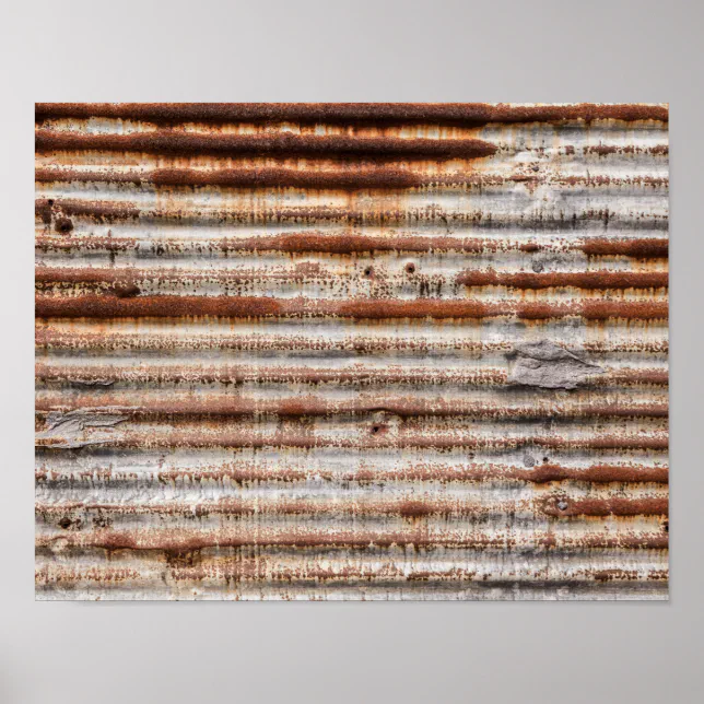 Vintage Rusty Metal Poster | Zazzle
