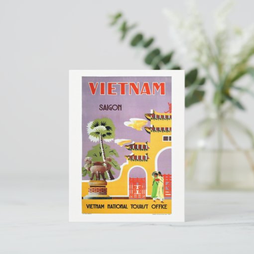 Vintage Saigon Vietnam Travel Postcard | Zazzle