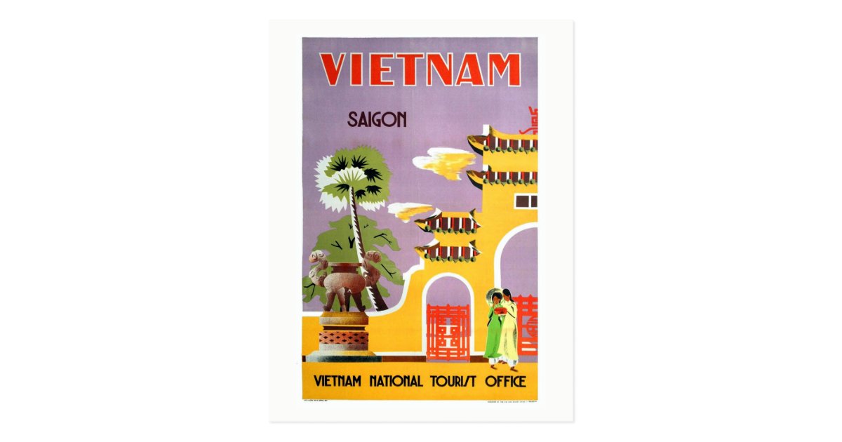 Vintage Saigon Vietnam Travel Postcard | Zazzle.com