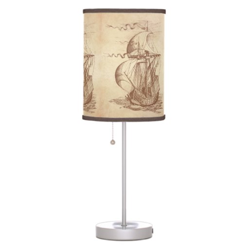 Vintage Sailing Ship Table Lamp | Zazzle