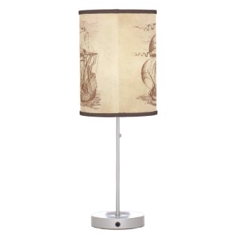 Vintage Sailing Ship Table Lamp | Zazzle