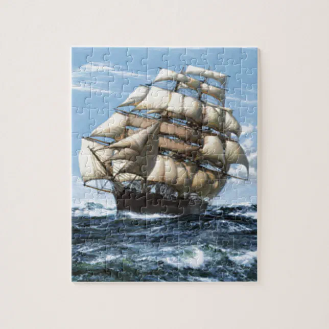 Vintage sailing ships jigsaw puzzle | Zazzle