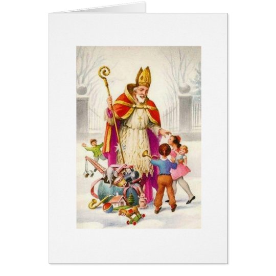 Vintage Saint Nicholas Greeting Card | Zazzle.com