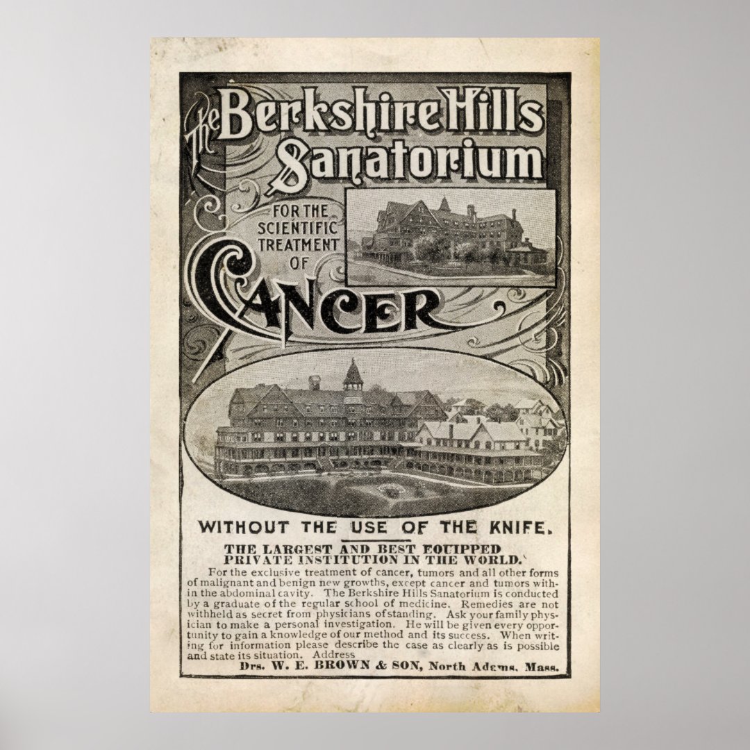 Vintage Sanatorium Ad from 1899 Poster | Zazzle