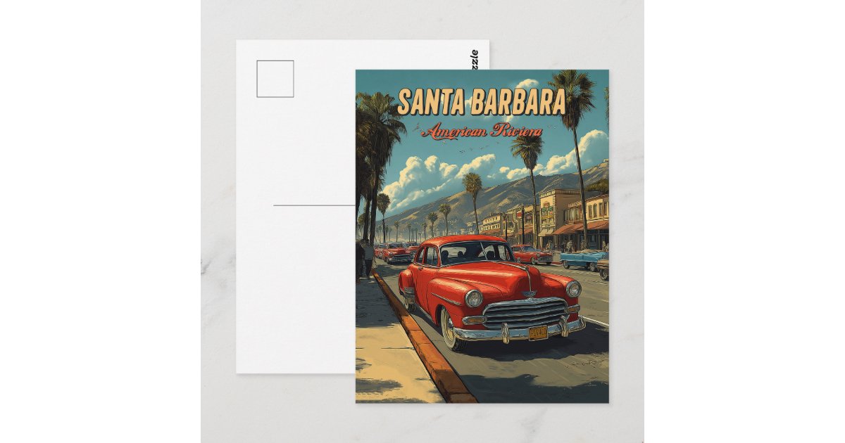 Vintage Santa Barbara, California Postcard | Zazzle