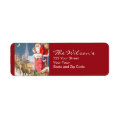 Vintage Santa Christmas Return Address Labels | Zazzle