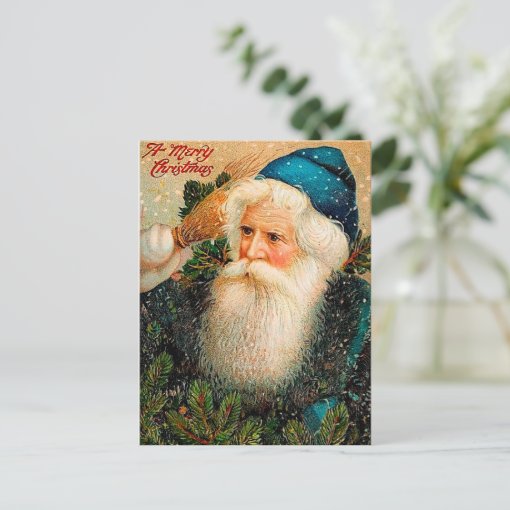 Vintage Santa Claus Christmas Postcard | Zazzle