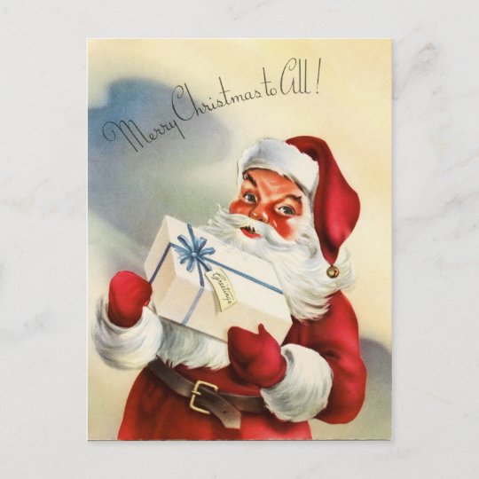 Vintage Santa Claus Christmas Postcard | Zazzle.com
