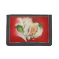 Vintage Santa Claus Christmas Tri-fold Wallet | Zazzle