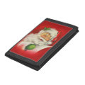 Vintage Santa Claus Christmas Tri-fold Wallet | Zazzle