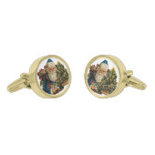 Vintage Santa Claus Cufflinks | Zazzle