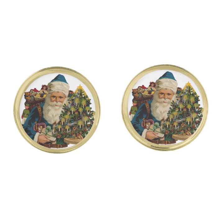 Vintage Santa Claus Cufflinks | Zazzle.com