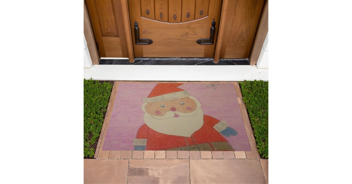 Vintage Santa Claus Doormat | Zazzle