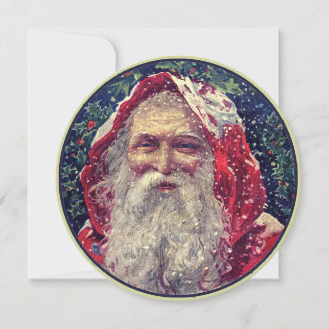 Vintage Santa Claus Invitation | Zazzle