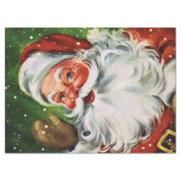 Vintage Santa Face 1 Tissue Paper | Zazzle