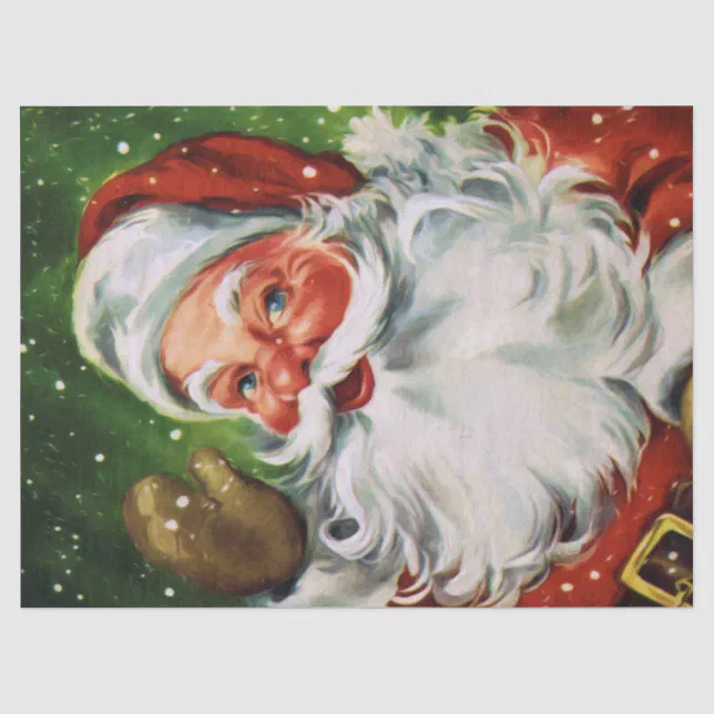 Vintage Santa Face 1 Tissue Paper | Zazzle