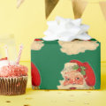 Vintage Santa Face Wrapping Paper | Zazzle