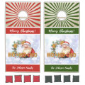 Vintage Santa & Gingerbread Ho-Ho-Ho Personalized Cornhole Set | Zazzle