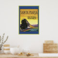 Vintage Santa Maria California Vegetables Crate La Poster | Zazzle