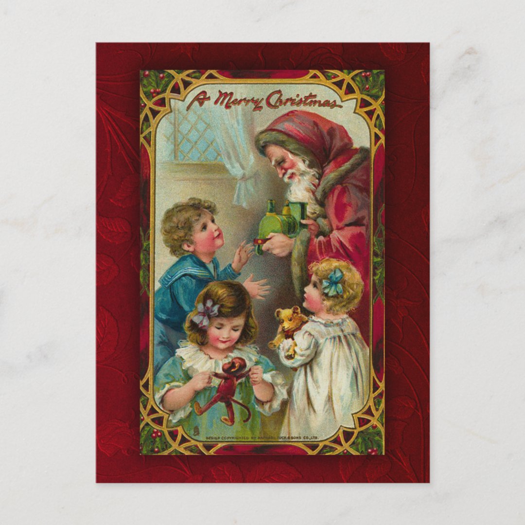 Vintage Santa Postcard | Zazzle