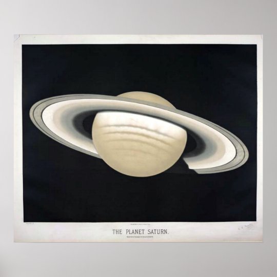 Vintage Saturn Poster | Zazzle.com