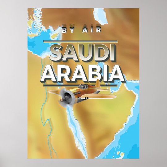 Vintage Saudi Arabia Travel Poster | Zazzle.com