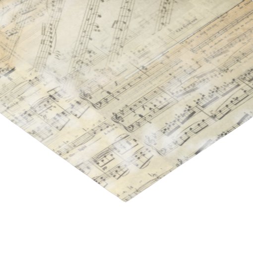 Vintage Saxophone Sheet Music Tissue Paper | Zazzle