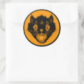 Vintage Scared Cat Halloween Sticker | Zazzle