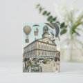 Vintage Science Fiction, Victorian Steam Punk City Postcard | Zazzle