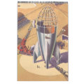 Vintage SciFi Illustrations, Retro Science Fiction Calendar | Zazzle