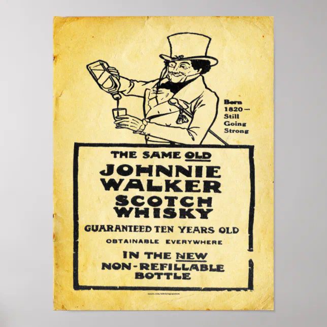 Vintage Scotch Whiskey Poster | Zazzle
