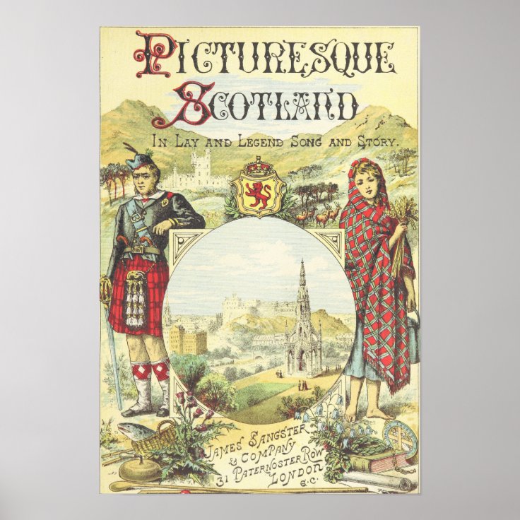 Vintage Scotland Tourism Poster | Zazzle