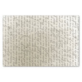 Vintage Script Text Art Tissue Paper | Zazzle