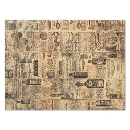 Vintage Sears Catalog ads pg from 1906 Shabby Chic Tissue Paper | Zazzle