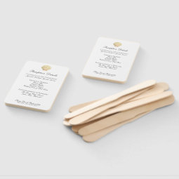 Vintage Seashell Wedding Menu Hand Fan | Zazzle