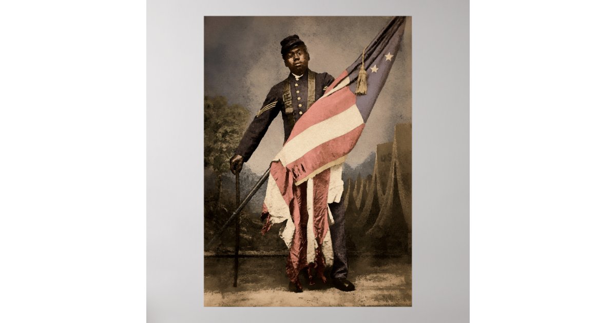 Vintage Sergeant William Carney 1864 Poster | Zazzle