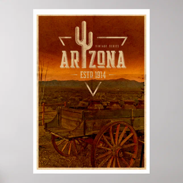Vintage Series Arizona Travel Poster | Zazzle