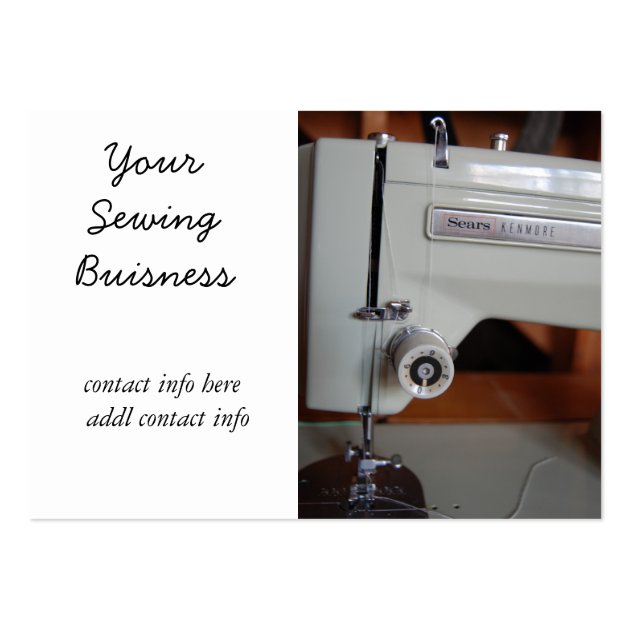 vintage sewing machine business cards