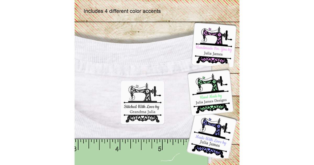 Vintage Sewing Machine Labels | Zazzle
