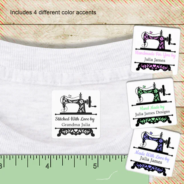 Vintage Sewing Machine Labels | Zazzle