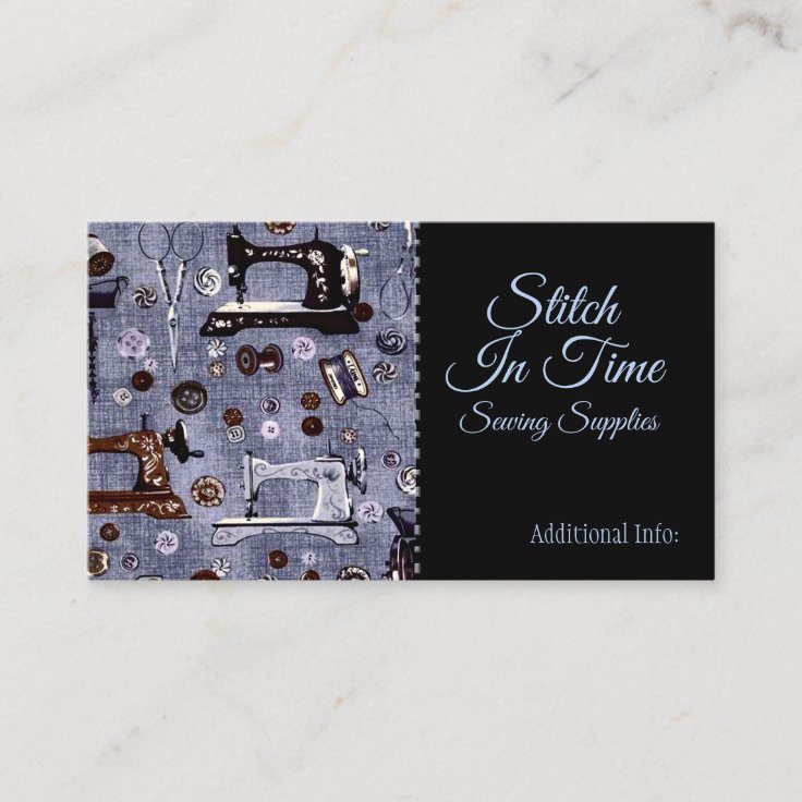 Vintage Sewing Machines Business Card | Zazzle
