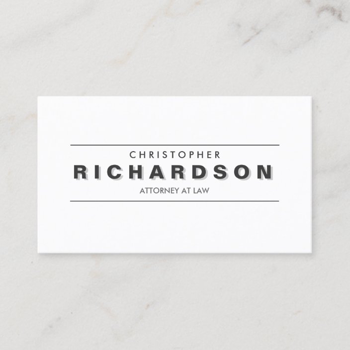 VINTAGE SHADOW TYPE Business Card | Zazzle.com